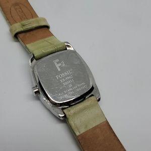 Fossil | Accessories | Fossil Square Face Crystal Detail Watch | Poshmark